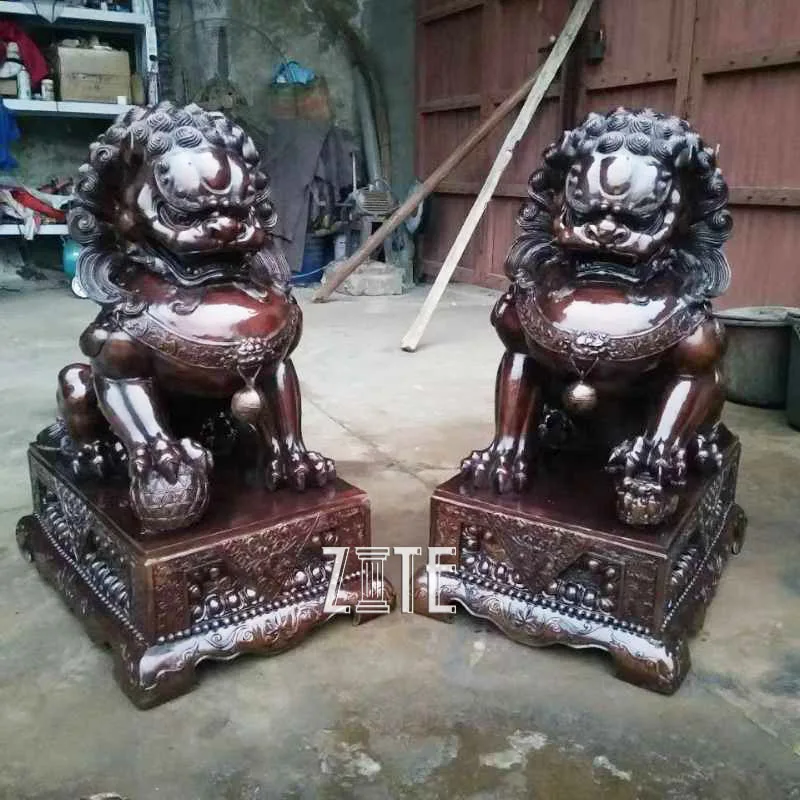 Shop Our Collection of Chinese Brass Bronze Fu Foo Dog Statues