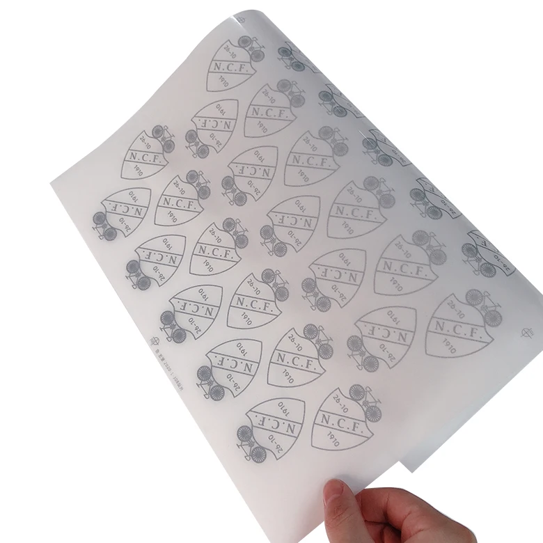 Heat Transfer Reflective Uniform logo Custom Reflective Sticker ...