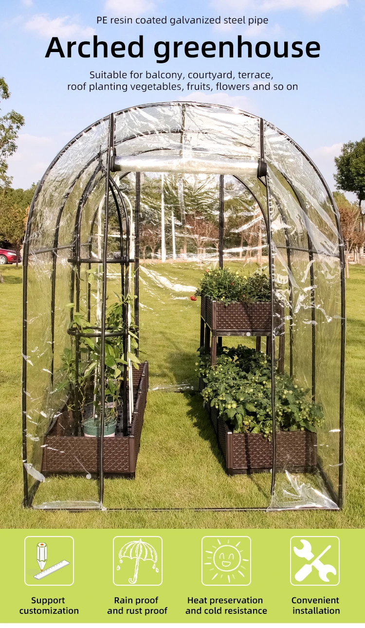 Gardzen Diy Hoops Grow Tunnel Mini Greenhouse Lightweight Garden ...