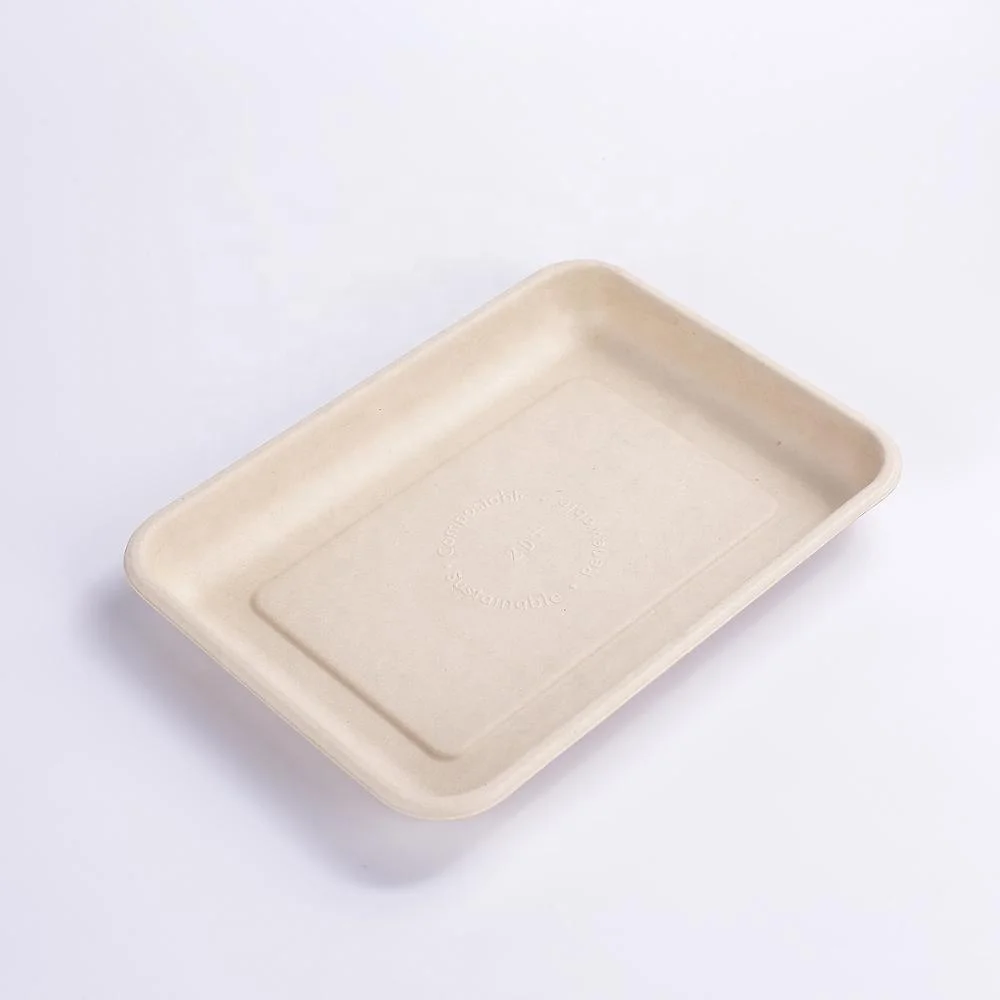 Sugarcane Tableware Pulp Tray Biodegradable - Buy Sugarcnae Tableware ...