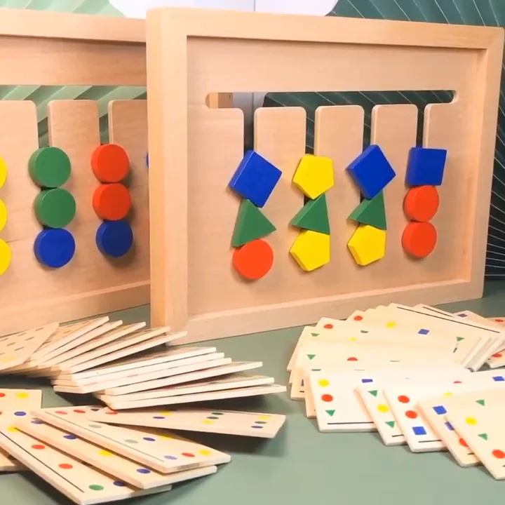 Four-color Match Maze - Montessori Logic Strategy Game - Rail Sliding ...