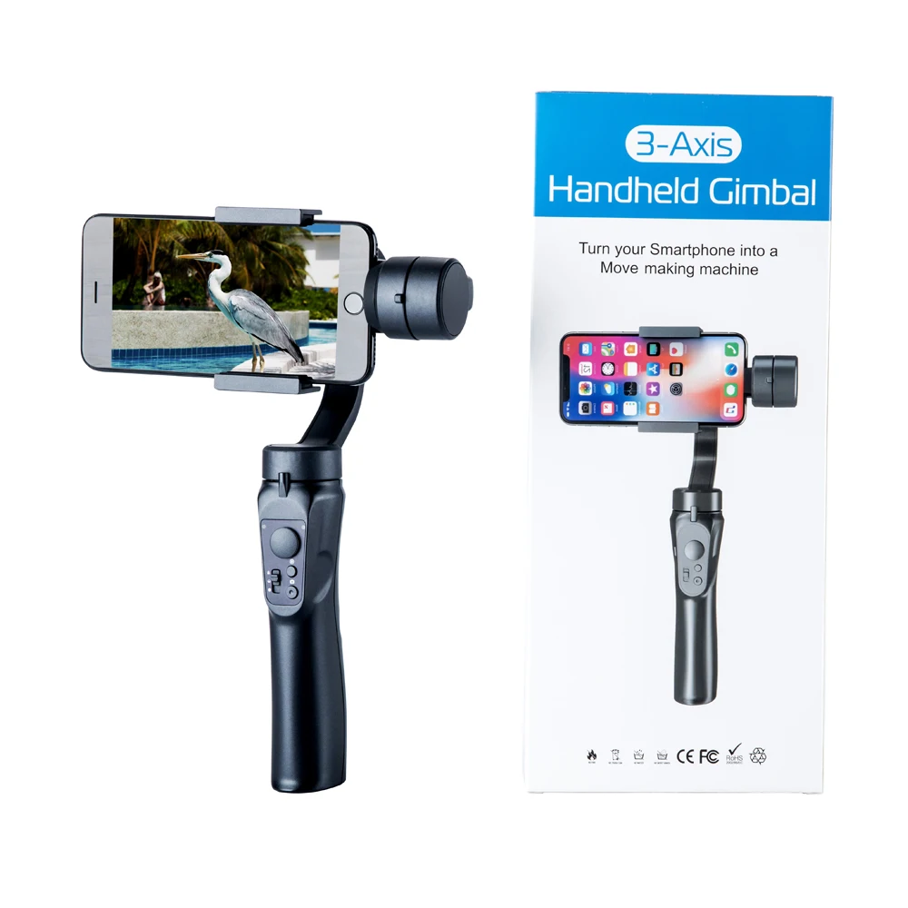 3 Axis Foldable Selfie Video Gimbal - Stabilize Your Clips