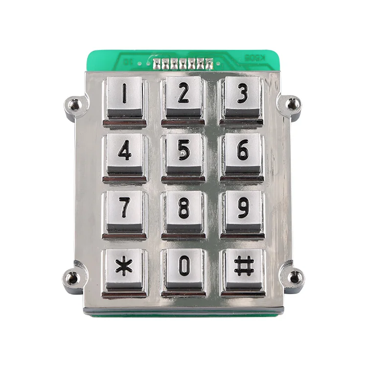 12 Button Numeric Keypad/digital Keypad For Public Payphone Telephone ...