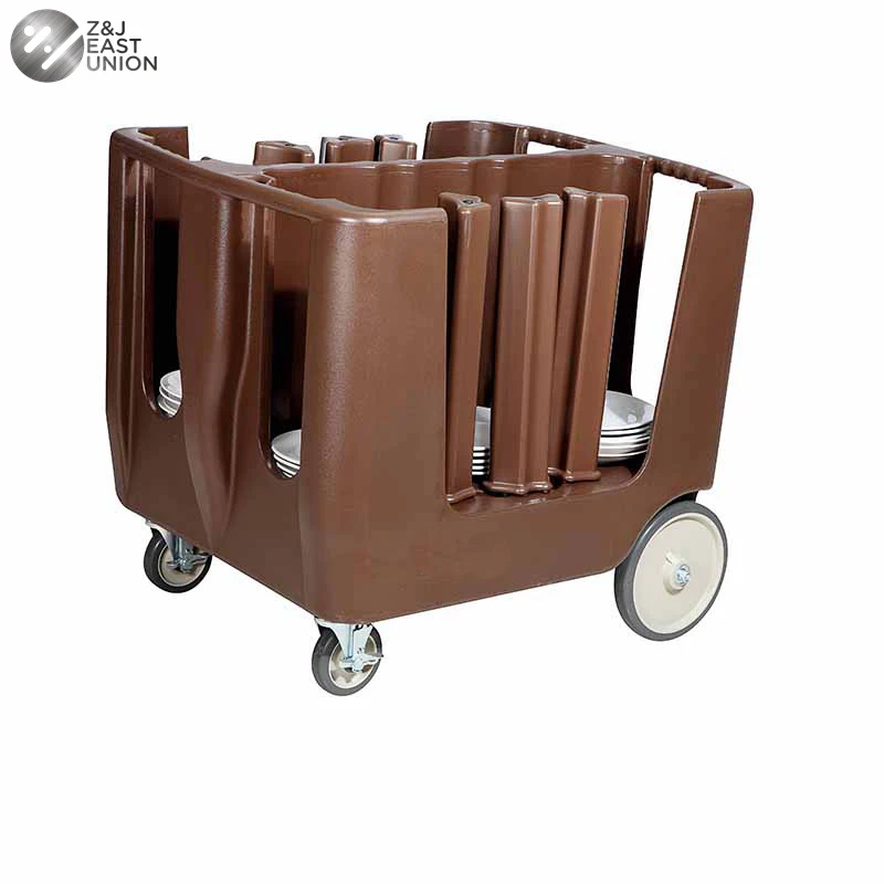 Commercial Restaurant Pe Middle Size Plate Cart Dish Caddy With Vinyl ...