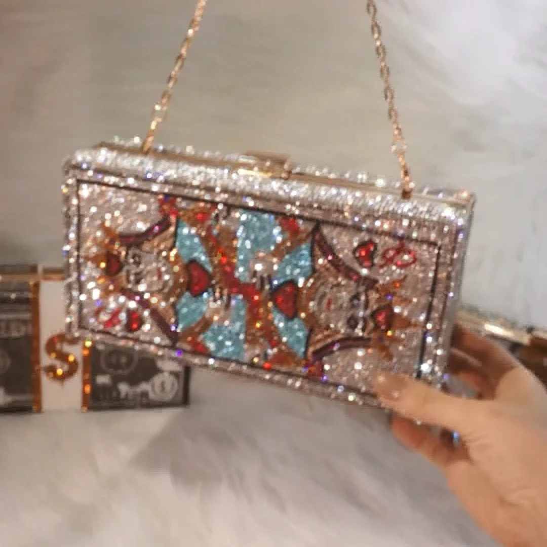 2021 New Arrival Bling Crystal Purses And Handbags Women Luxury ...