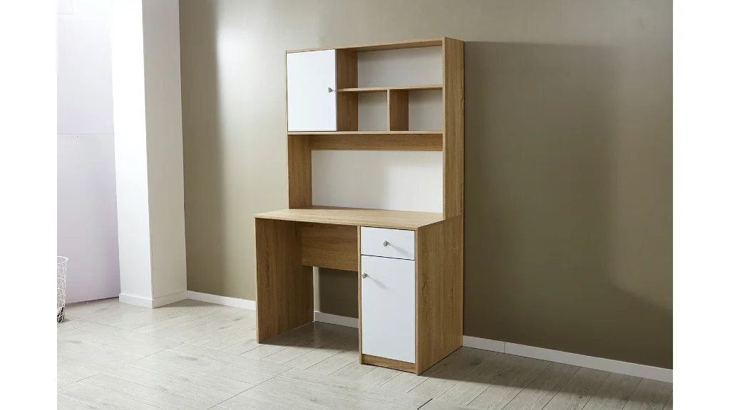 Modern Computer Table Design With Oak Colour Study Table Children Study ...