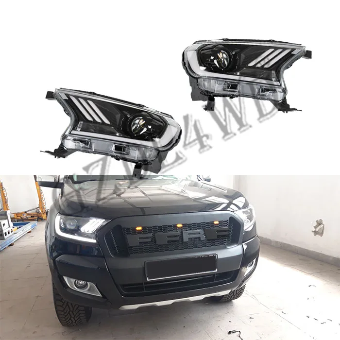 Farol Ranger Mustang - LED Headlights for T7 & T8 Pickups