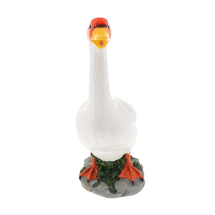 Resin Goose Statue - Elegant Garden Ornament by Beautyrich
