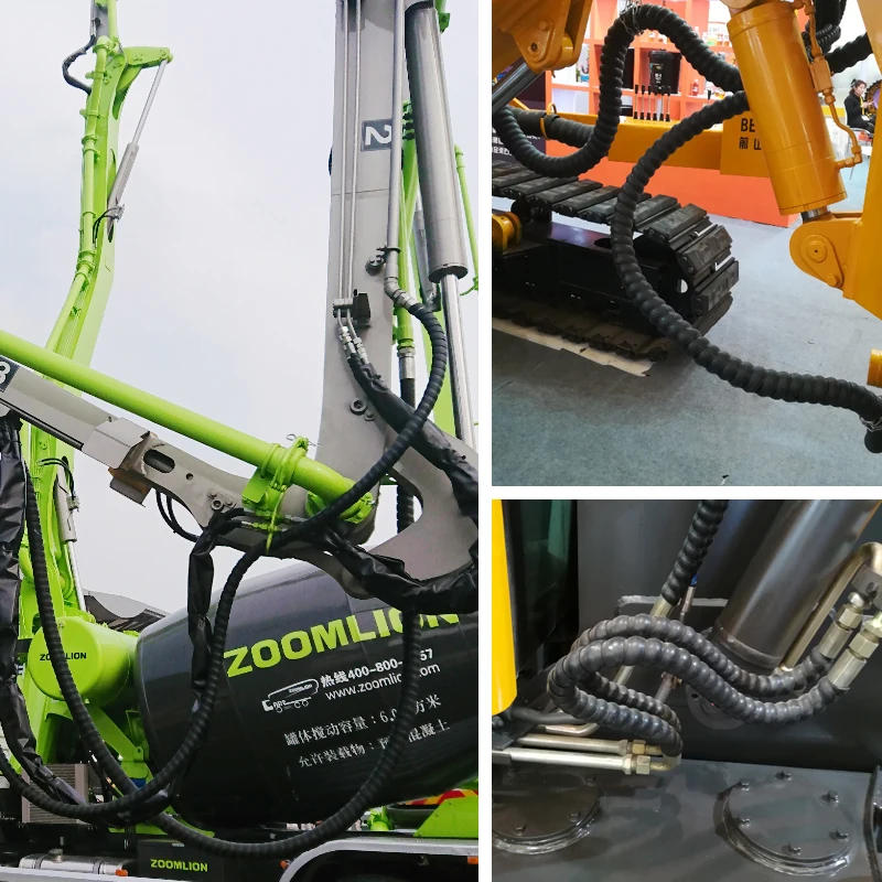 Plastic Spiral Hose Guard Hydraulic Flexible Insulated Waterproof Wire ...