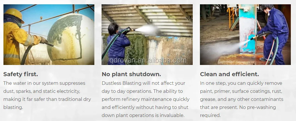 Mobile Dustless Blaster Machine - Efficient Rust Removal