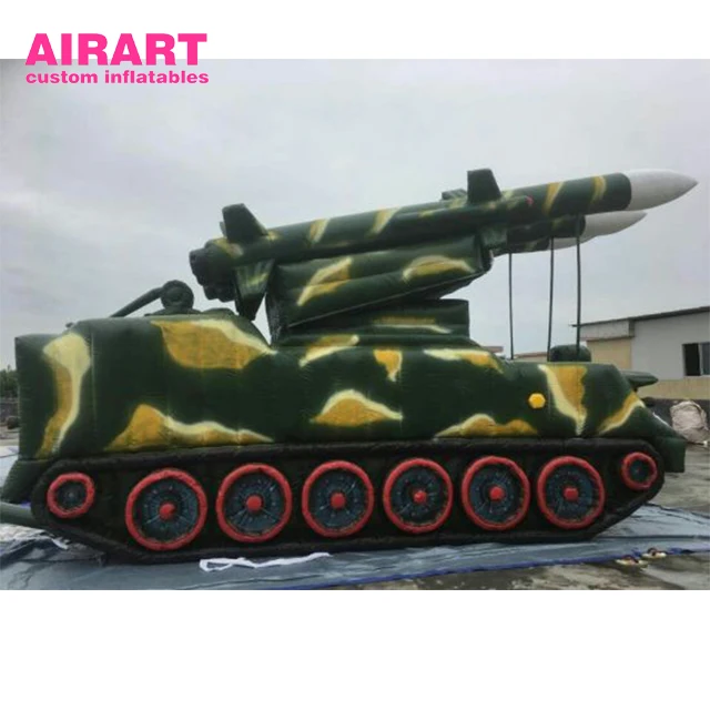 Outdoor Inflatable Missile Tank - Realistic & Durable