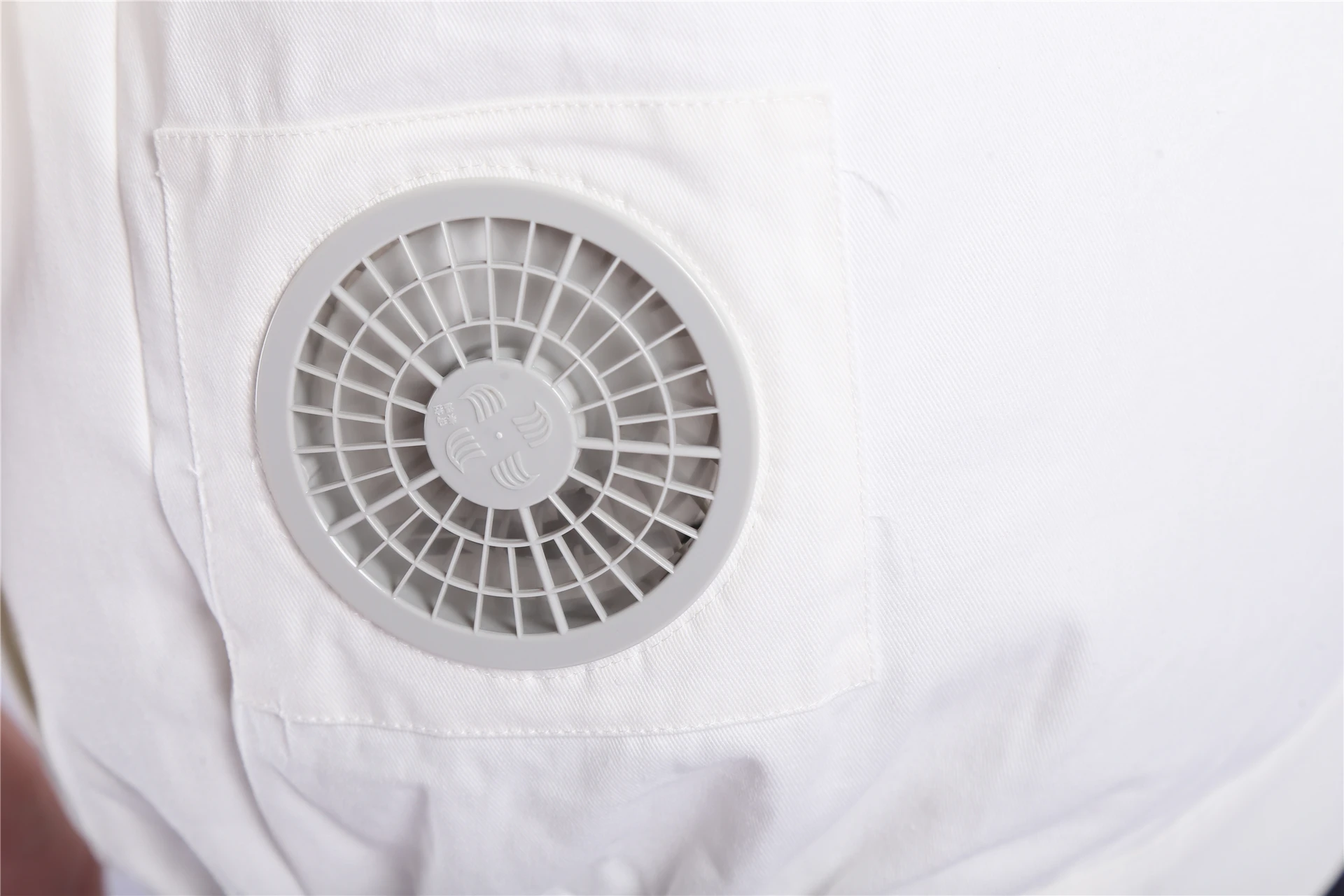 Custom Summer Battery Powered Men Fan Air Condition Cooling Work ...