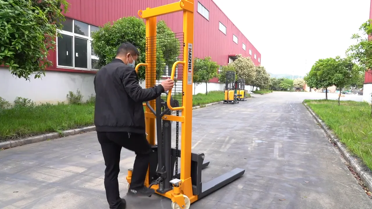 Haizhili Handling Equipment Hand Pallet Stacker Manual Type Stacker 3 ...