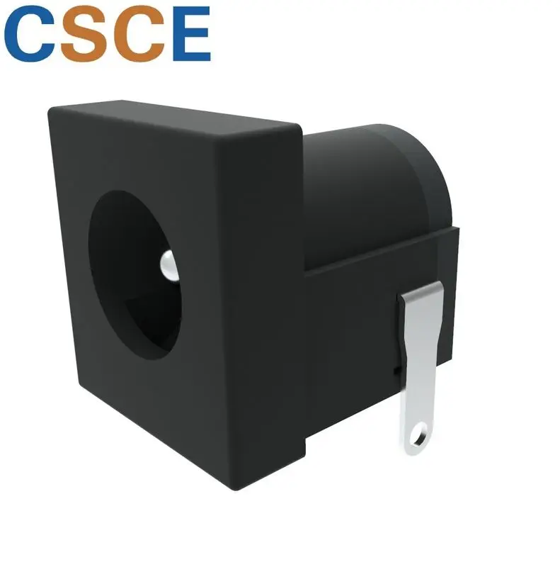 Right Angle Low Voltage Dc Power Connectors Black Color Dcj0202 Dc ...