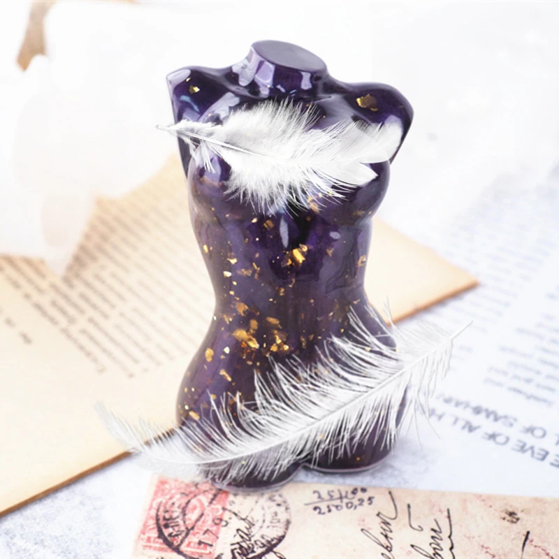 3D Women Torso Silicone Mold - Goddess Body Shape for Resin Crafting