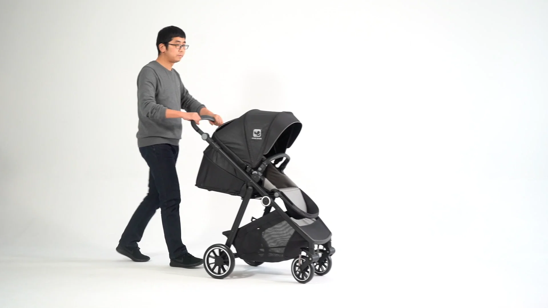 Luxury Travel System Foldable Kids Trolley Carriage Buggy Pushchair ...