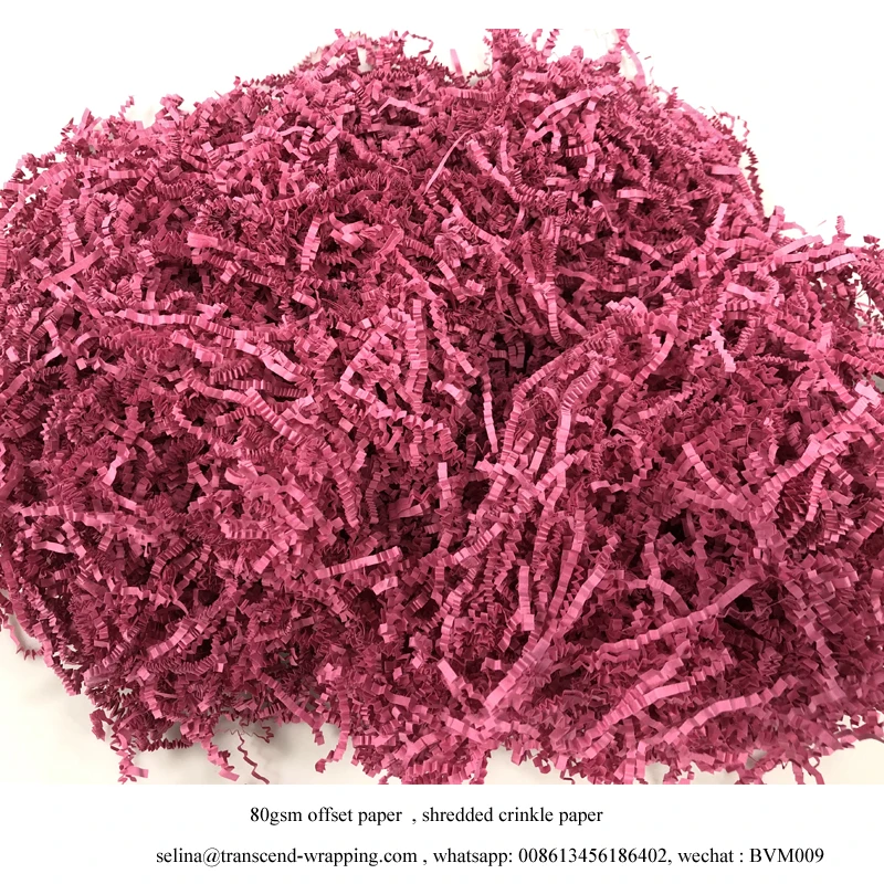 Colored Shredded Paper 80gsm Offset Paper - Buy Shredded Paper Product ...