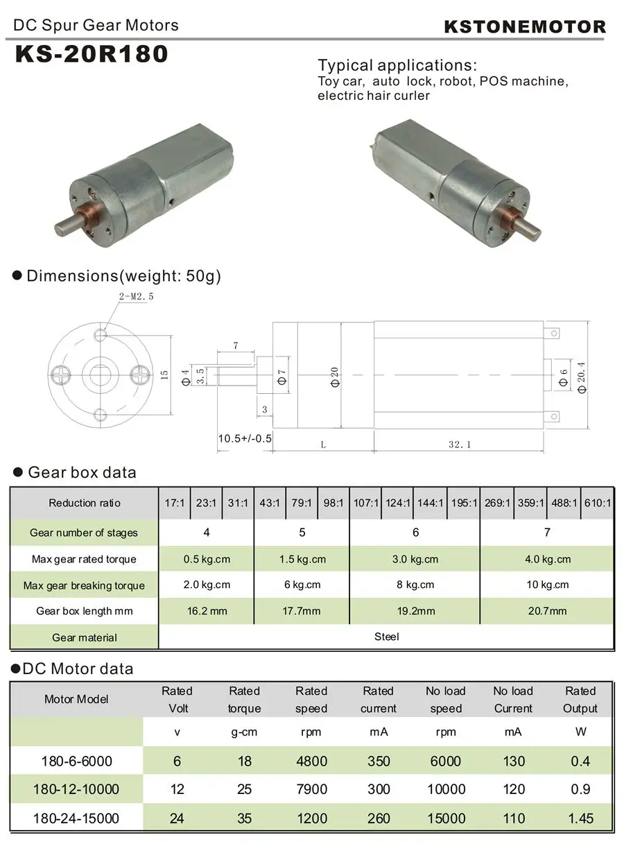 Gear Motor 6v 100 Rpm 9v Low Rpm Dc Motor 10 Watt 12mm Mini Micro Dc ...