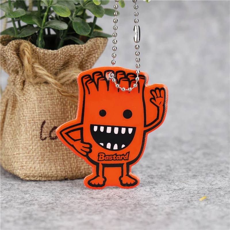 Custom Shape High Visibility Pvc Reflective Keychain Reflector Keyring ...