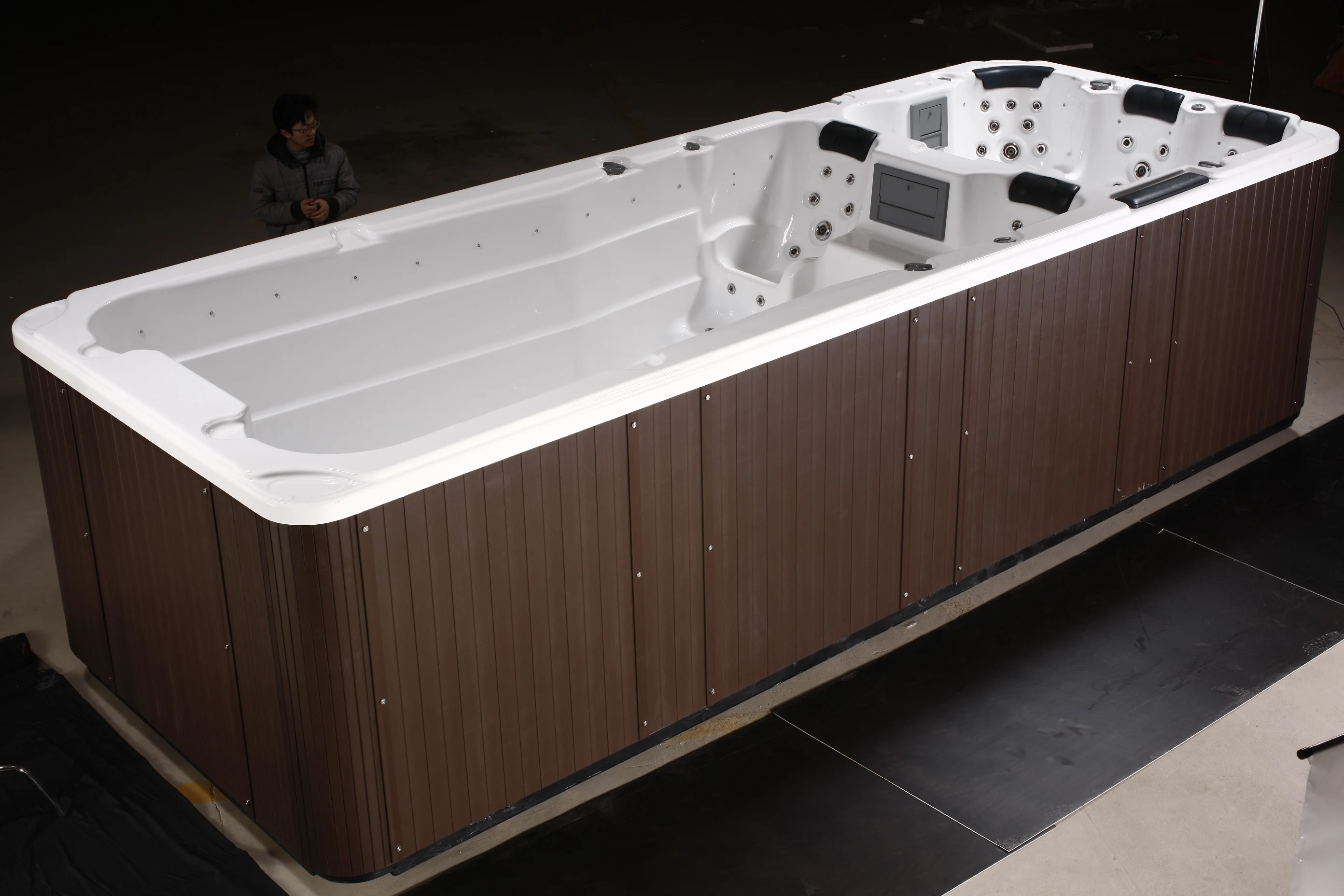 CBMMART Prefabricated Pools - Swim Spa Enclosure & Massage