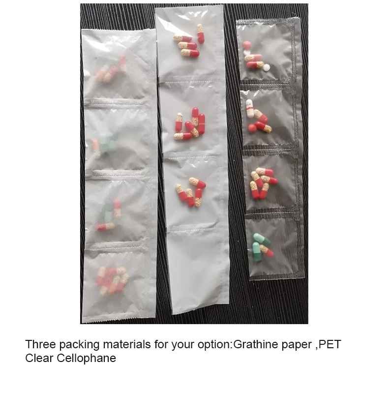 Customized Logo Design Pill Packing Roll Packing Bags Clear Cellophane ...