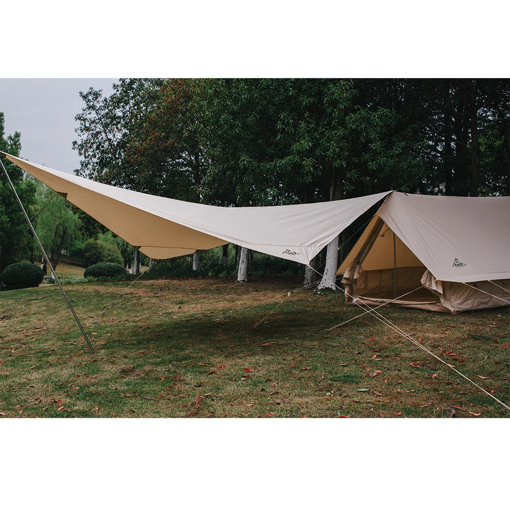 Portable Outdoor Waterproof Glamping Fly Sheet Shade Tents Tarp Camping ...