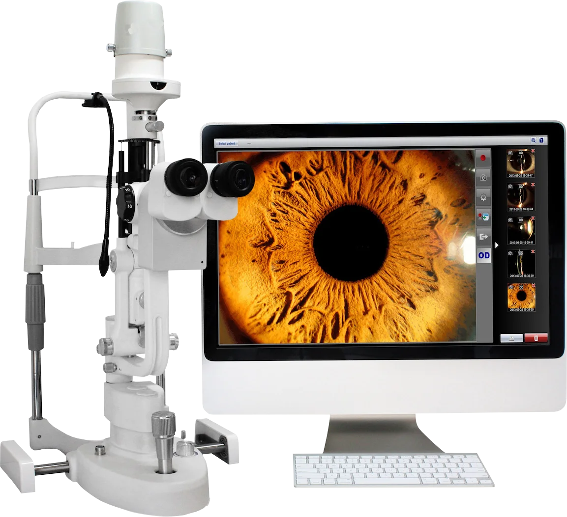 2022 Professional Galilean Magnification Optical Slit Lamp With ...