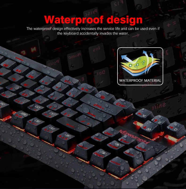 High Quality Redragon K552 Kumara Red Led 87 Keys Mechanical Gaming ...