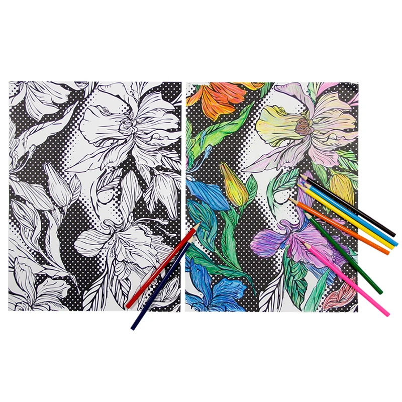 Adult Drawing Coloring Filling Colored Book 27 Pcs Art Sets - Buy Adult ...