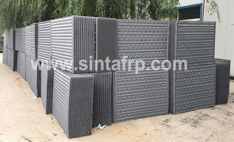 1300*1000mm Crossflow Film Fill Cooling Tower PVC Filling Material ...