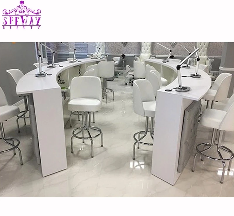 Spewaybeauty Manicure Table for 4 Persons - Luxury & Style