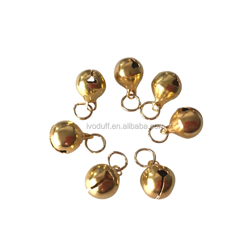Ivoduff Supply Diy Mini Brass Jingle Bell 10mm With Ring,Metal Bell ...