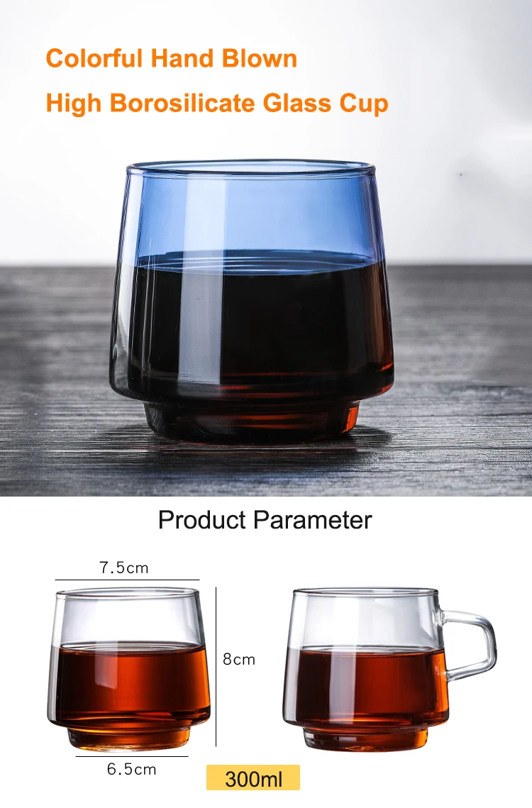 300ml Borosilicate Glass Tea Cup Set With Saucer And Spoon - Buy ...