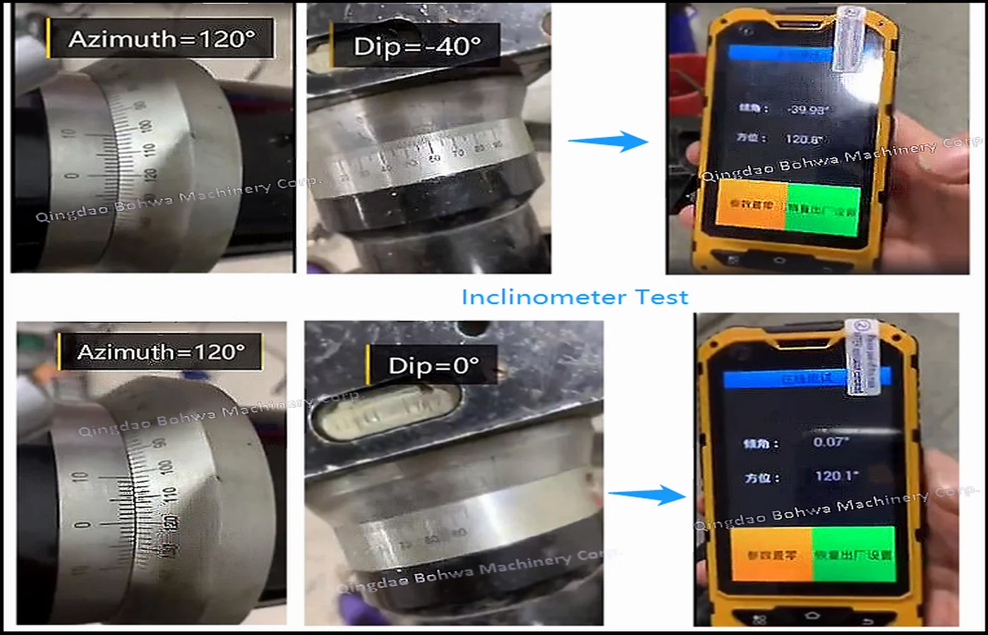 Wireless Digital Compass Inclinometer for Borehole Calibration