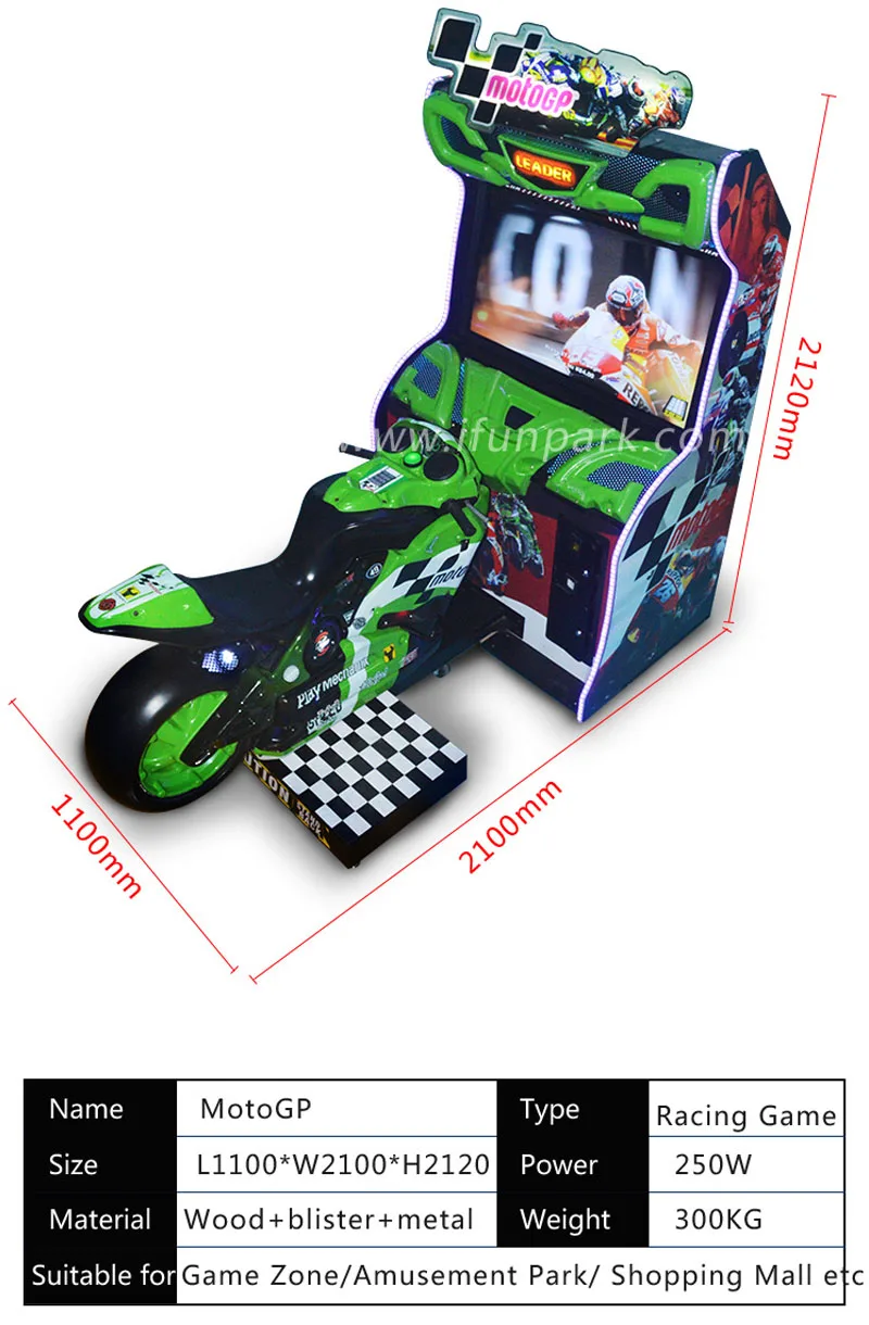 Arcade Moto Gp Racing Bike Simulator Indoor Coin Operated Arcade Video ...