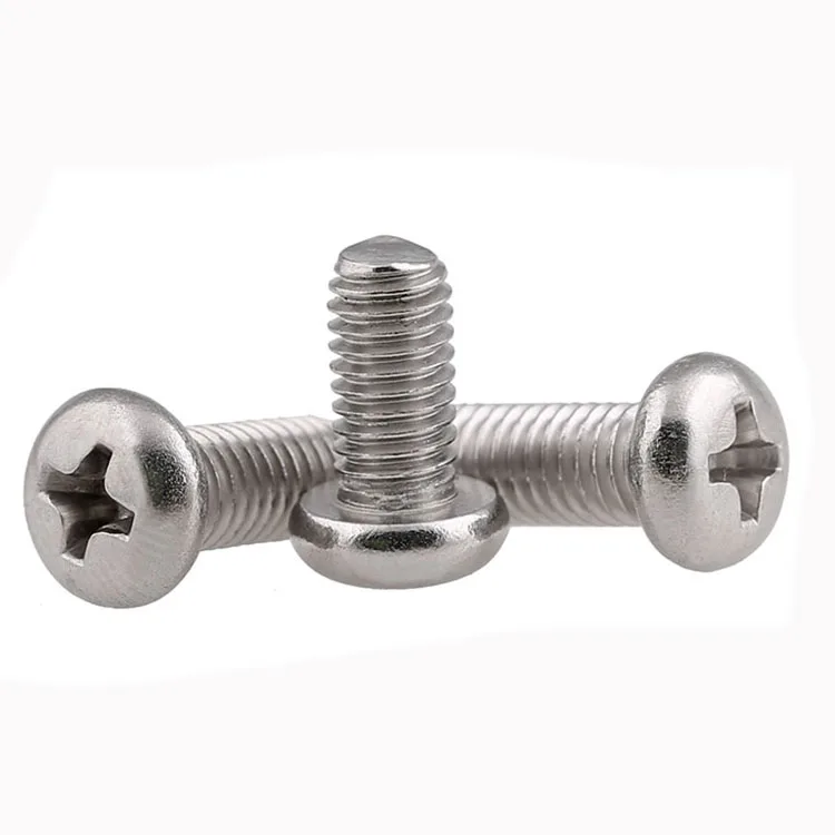 Stainless Steel Machine Screw,Pan Head,Phillips Drive,#8-32,1/2" Length ...