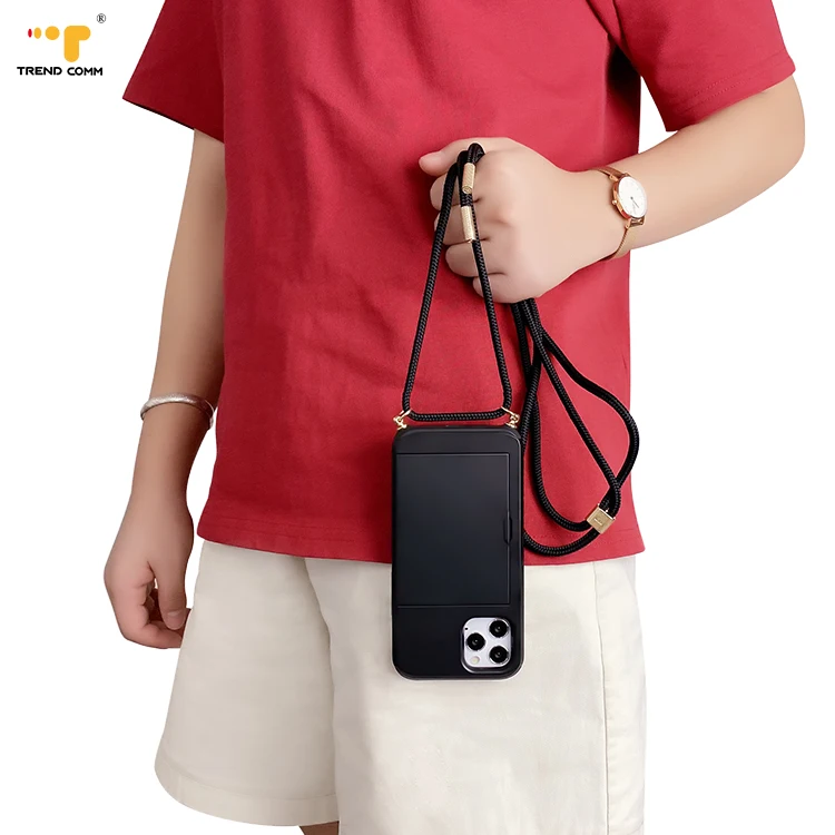 With Card Slot Detachable Sling Rope Crossbody Phone Case Cover For ...
