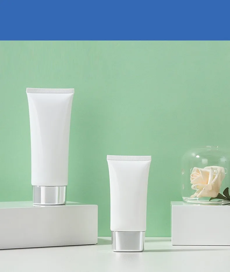 Empty Plastic Squeeze Tubes Cosmetic Containers Refillable Plastic ...