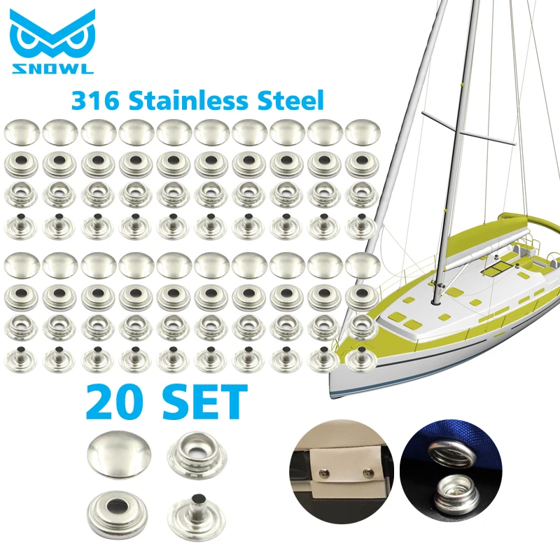 SNOWL Custom Design Marine Button Snaps Button Snaps for Canvas ...
