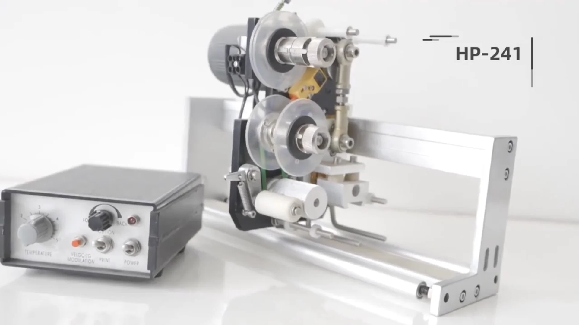 Pouch Date Printer 3 Lines Hp241 Pillow Ribbon Printing Machine Expiration Date Printer Coding ...