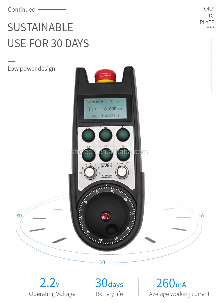 6 Axis Fanuc System Used 5-24v Wireless Cnc Remote Control 100ppr ...