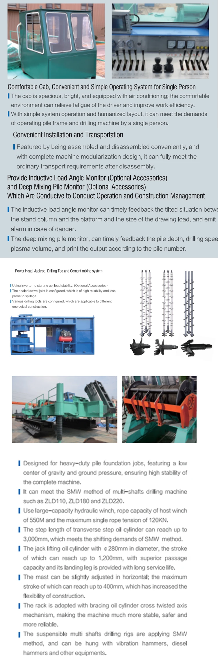 High Efficiency Deep Soil Mixing Machine - Zhenzhong DCM