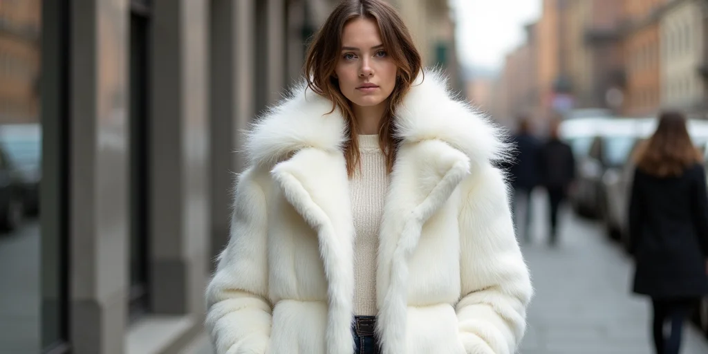 White Faux Fur Jacket The Hottest Winter Trend Of 2025