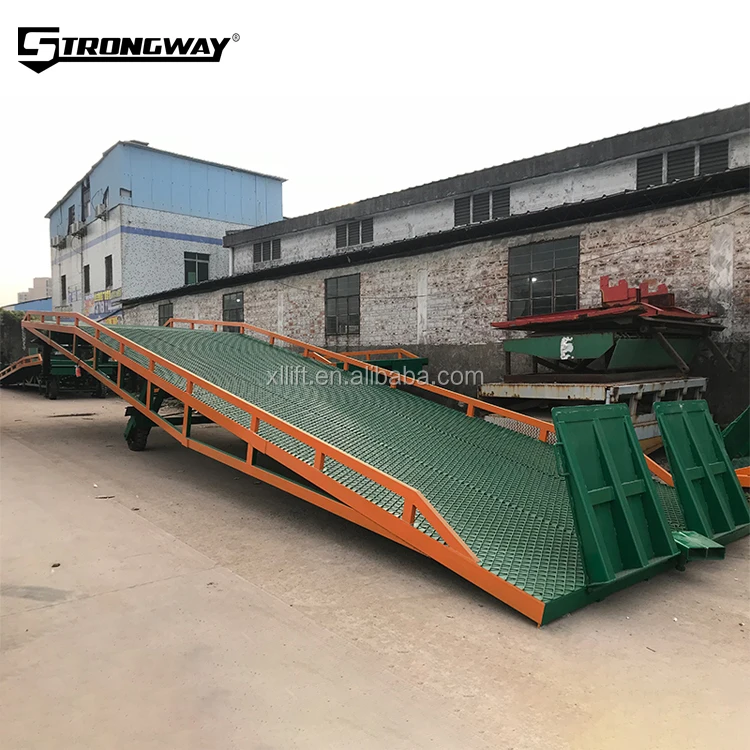 10ton Strongway Electric Portable Hydraulic Container Load Ramp For ...