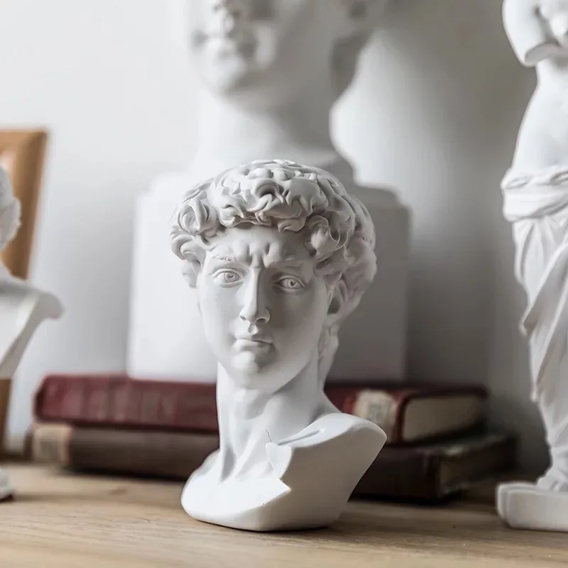 Nordic Mini Plaster Small Avatar Sketch Literary Figure Sculpture ...