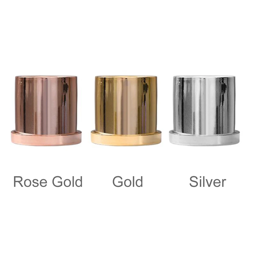 Nordic Electroplating Ceramic Flower Arrangement Round Vase Flower ...
