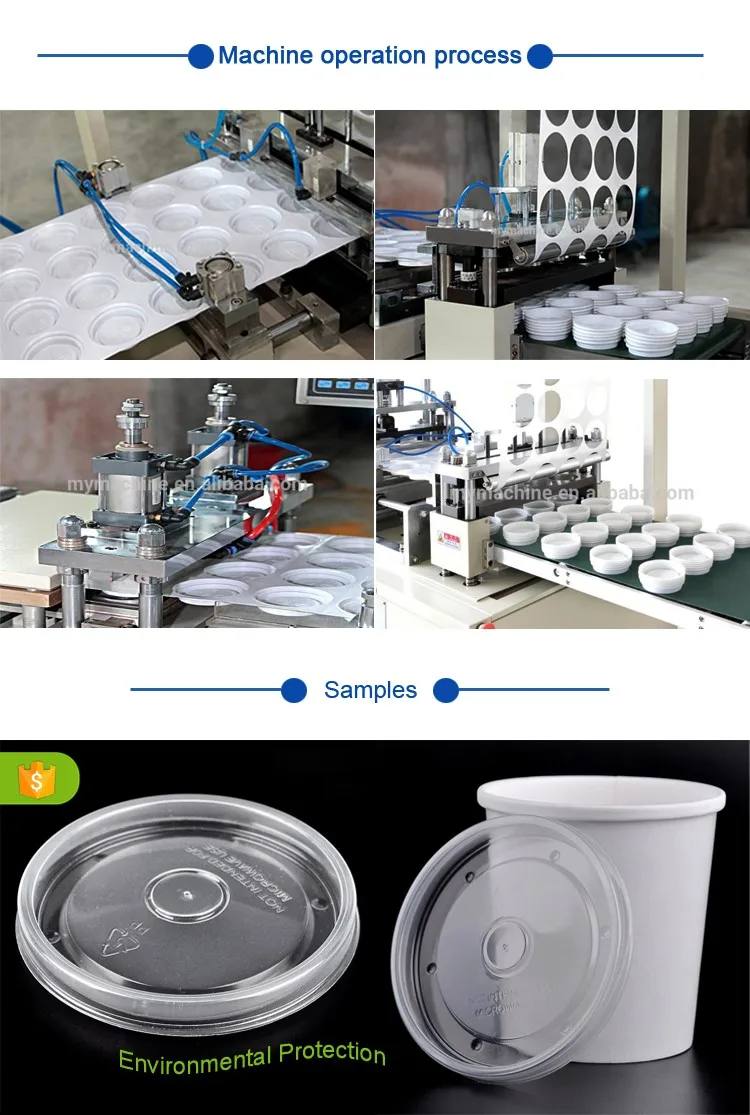 Professional Made Paper Cup Cover Thermoforming Machine For Making Cup ...