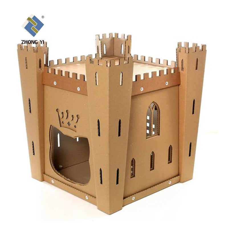 Outdoor Diy Cardboard Castle Playhouse For Kids - Buy Cardboard Castle ...