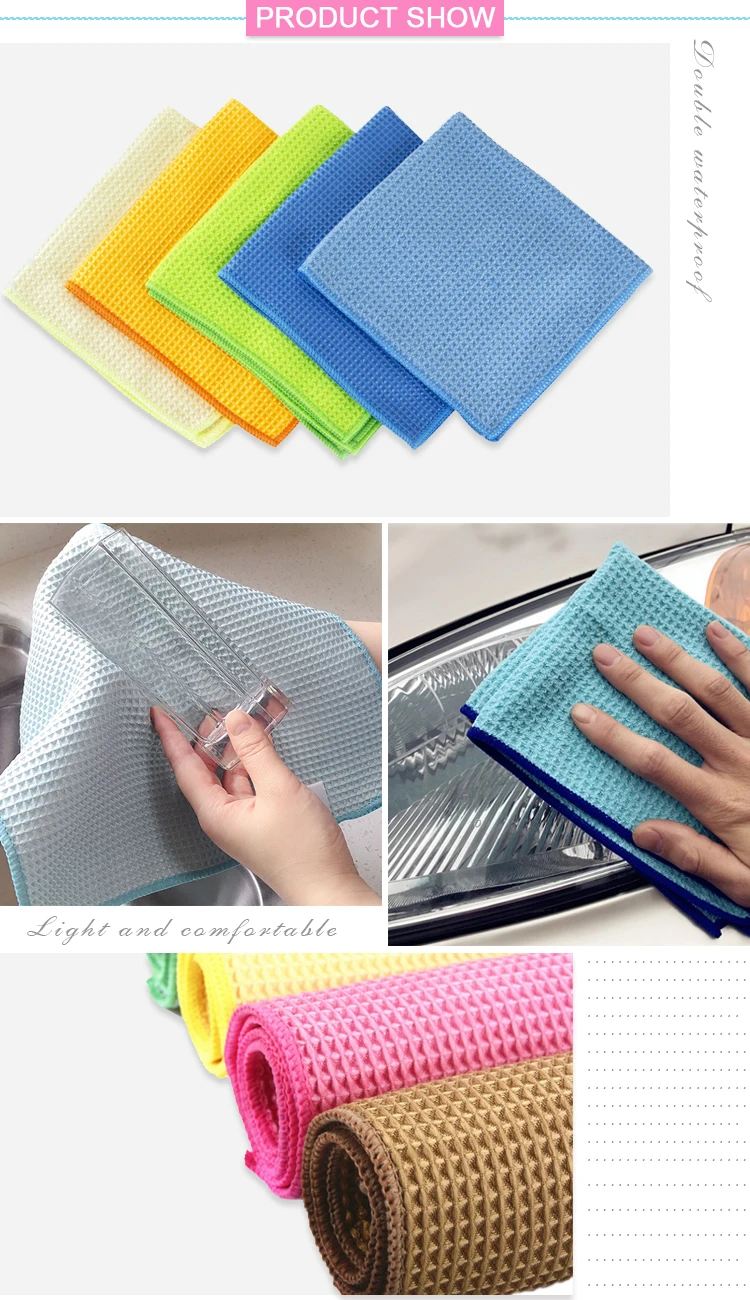 Premium Microfiber Ribbed Terry Kitchen Towel Thick Microfiber Dish ...