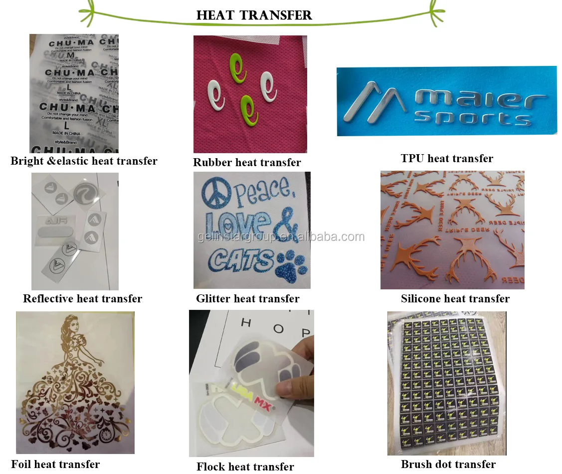 High Quality Custom Heat Transfers Labels For T Shirts 3d Silicone Heat ...